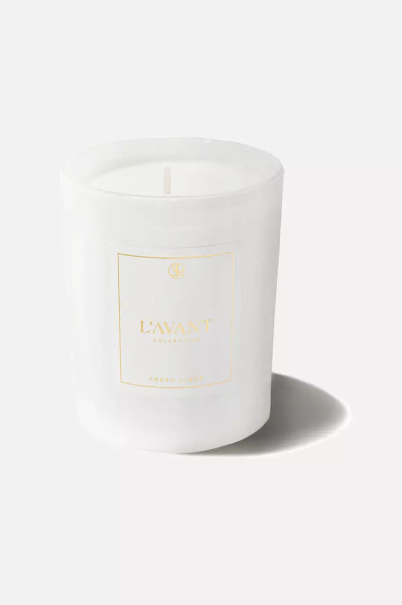 L'Avant Collective Fresh Linen Candle - 8 oz White – Marta's of Raleigh